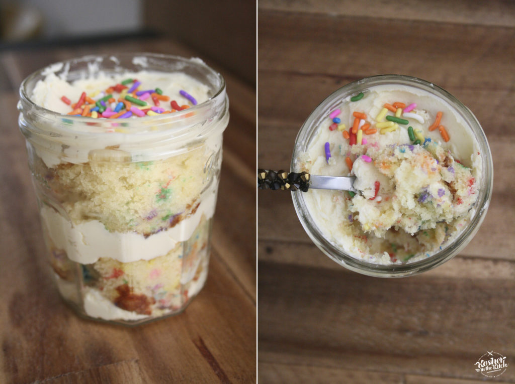 Funfetti Cake in a Jar - Kosher In The Kitch!
