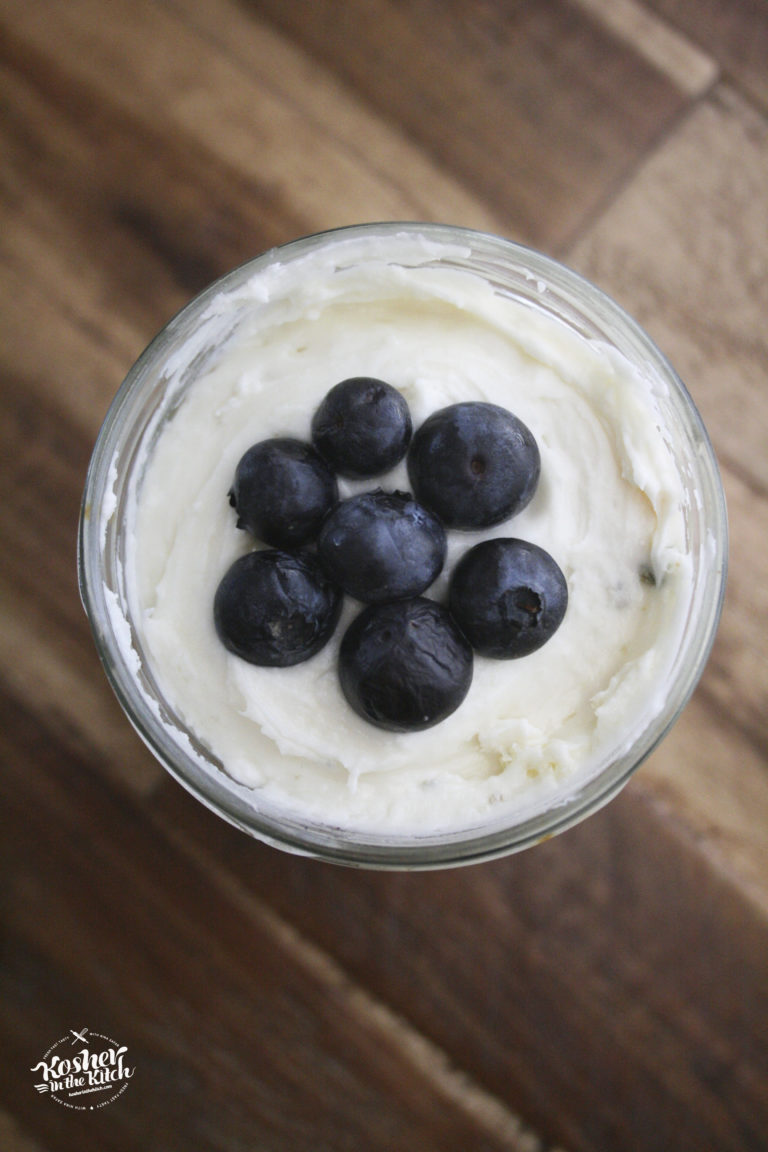 Lemon Blueberry Cake in a Jar - Kosher In The Kitch!