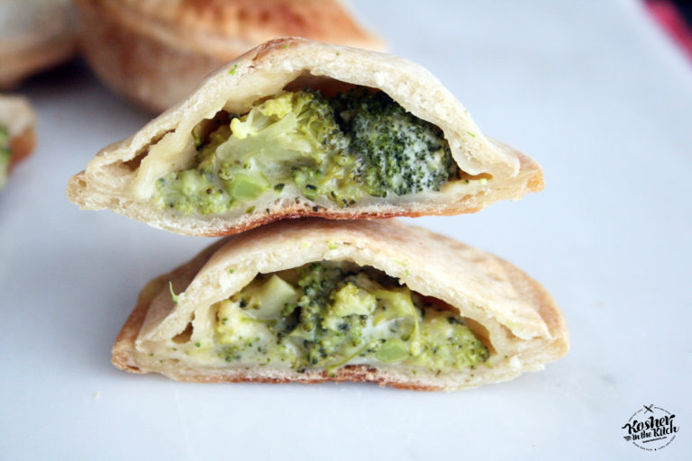 Broccoli Cheddar Pizza Pockets - Kosher In The Kitch!