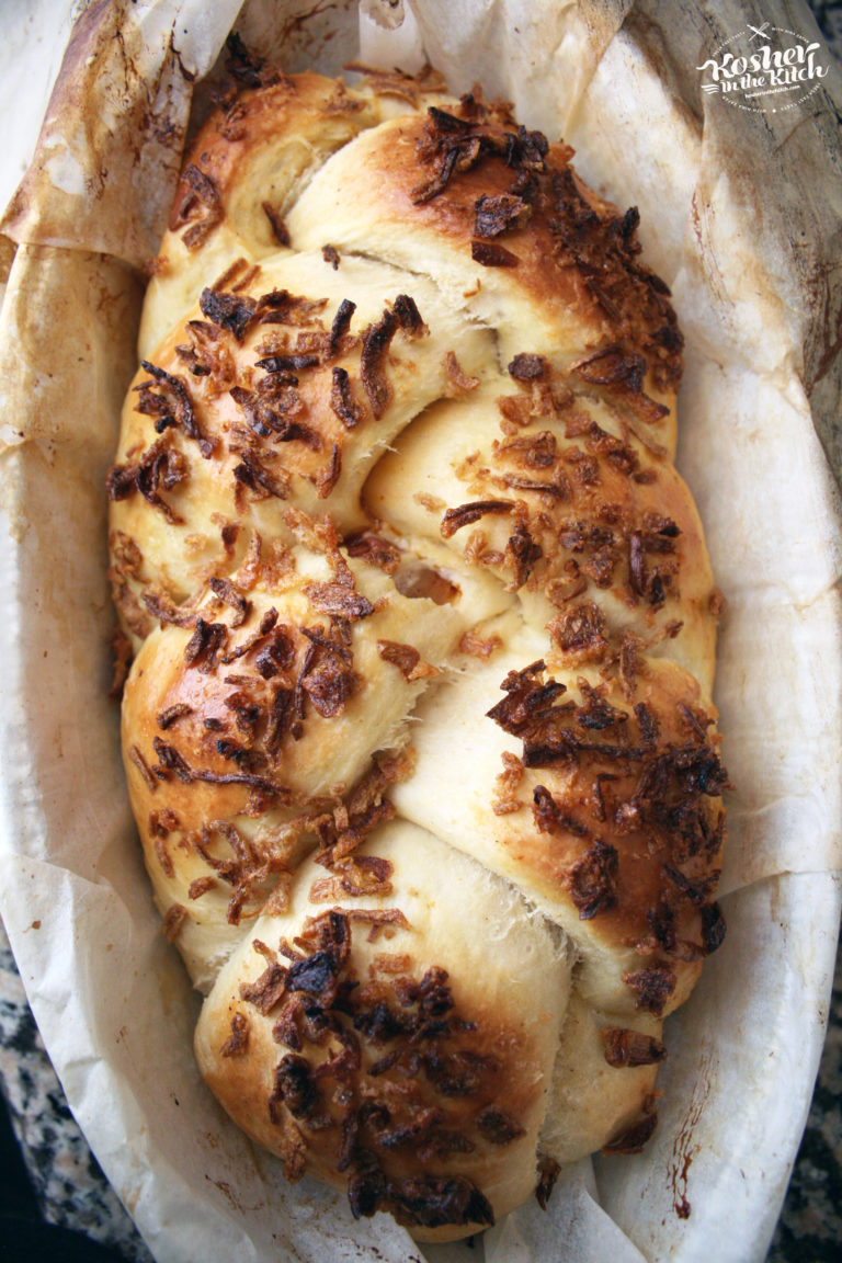 BBQ Pastrami Stuffed Challah - Kosher In The Kitch!