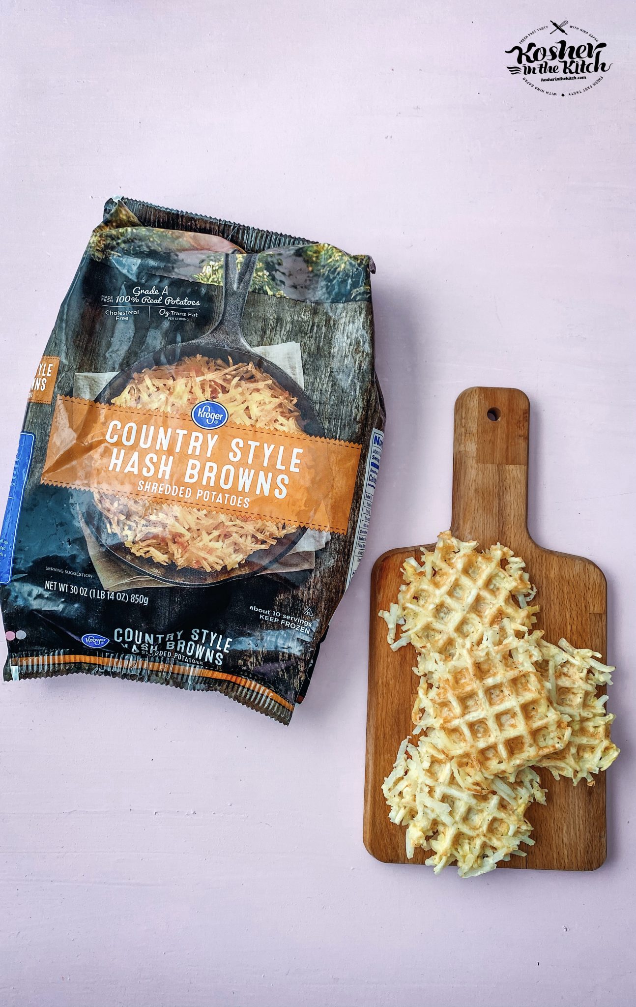 Waffle Latkes Brunch Board for Hanukkah - Kosher In The Kitch!