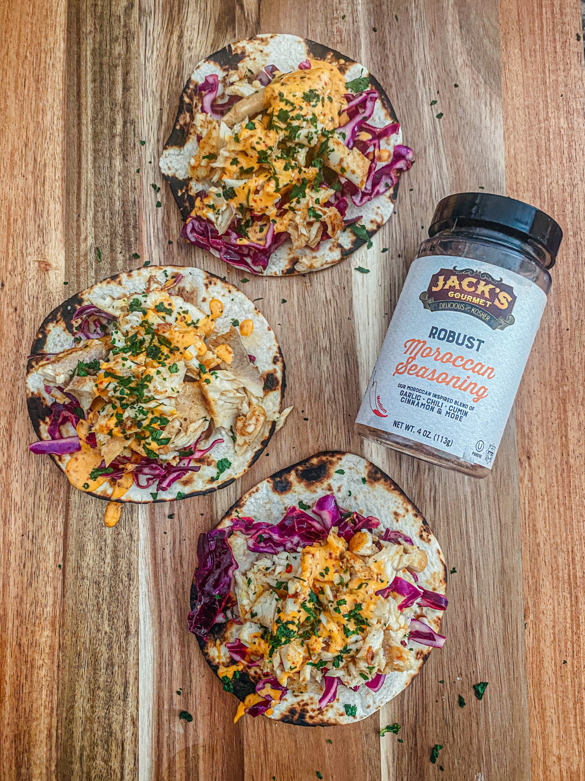 Moroccan Spiced Fish Tacos - Kosher In The Kitch!