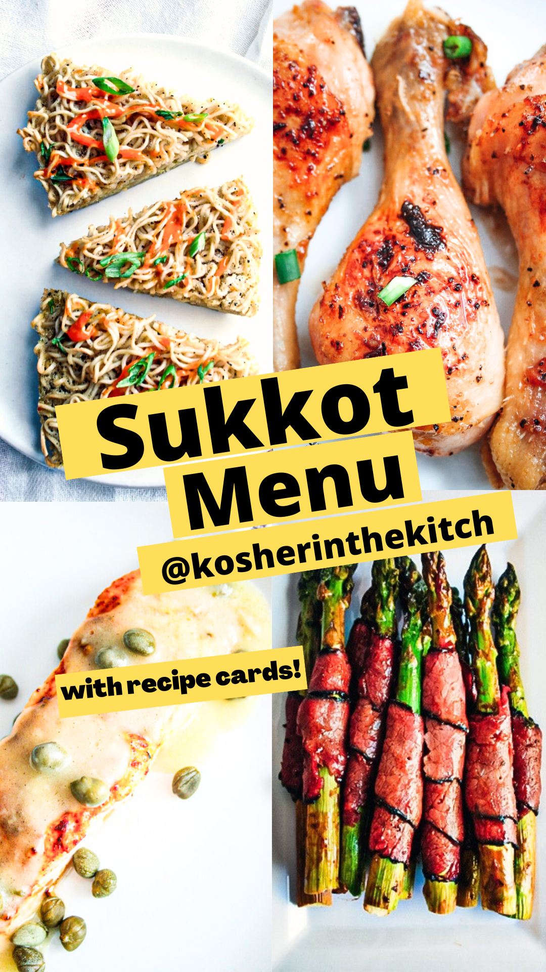 Easy Sukkot Menu with Recipe Cards - Kosher In The Kitch!